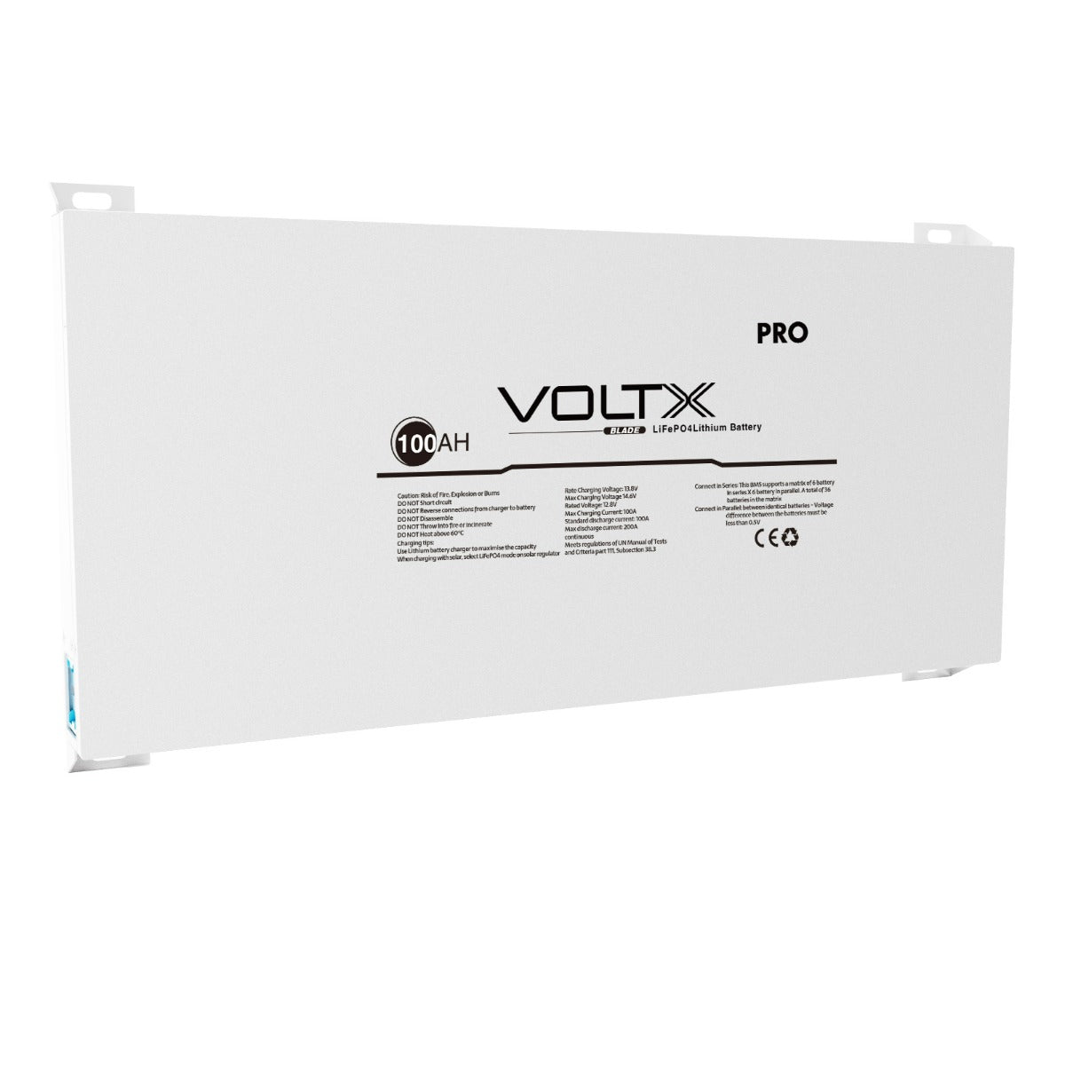 VoltX 100Ah Slimline Lithium Ultra Lightweight 12v Battery| Outbax