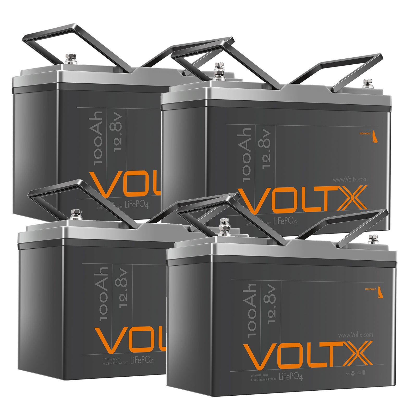 4pc VoltX 12V 100Ah Lithium Battery | Outbax
