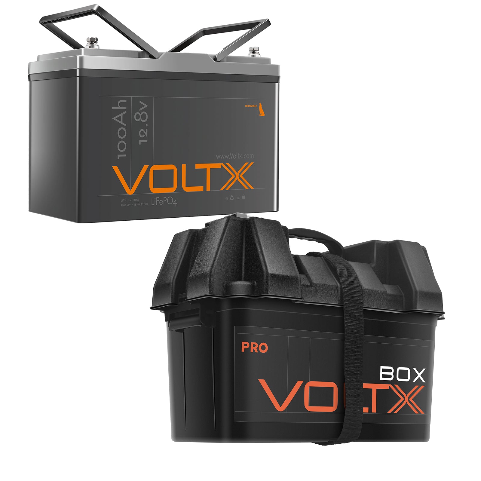 VoltX 12V 100Ah LiFePO4 Battery + VoltX Battery Box | Outbax