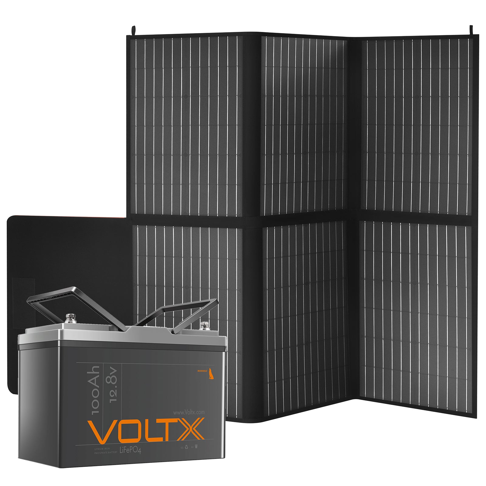 VoltX 12V 100Ah LiFePO4 Battery + VoltX 12V 200W Solar Mat | Outbax