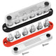 6 GANG 300A M8 Power Distribution Block Bus Bar Terminal Red | Outbax