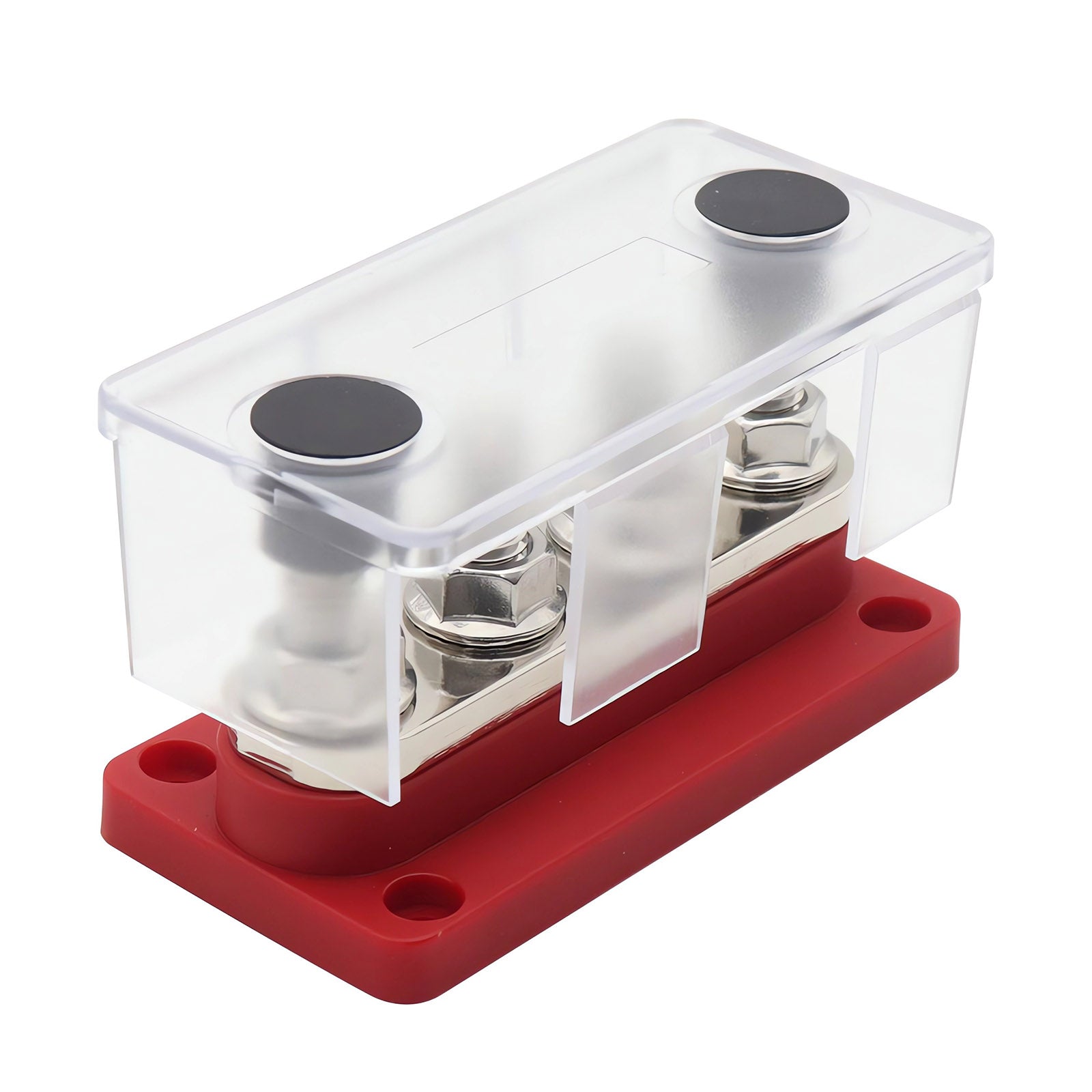 4 GANG 300A M8 Power Distribution Block Bus Bar Red | Outbax