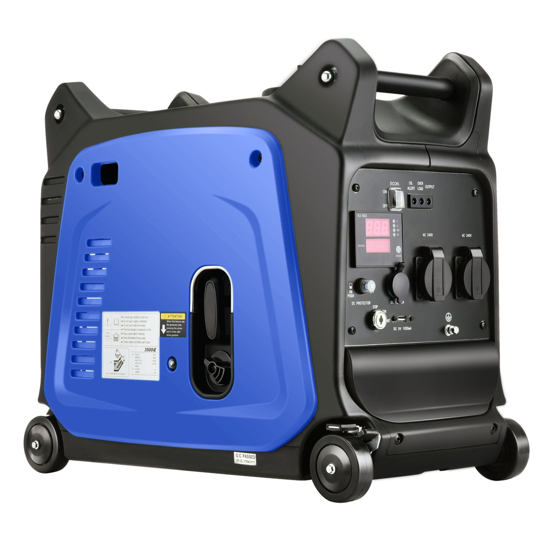 Gentrax 3.5KW Remote Start Inverter Generator Pure Sine Wave | Outbax