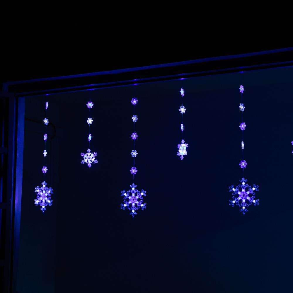 Stockholm Christmas Lights Curtain Lights LED Snowflake 180x80cm | Outbax