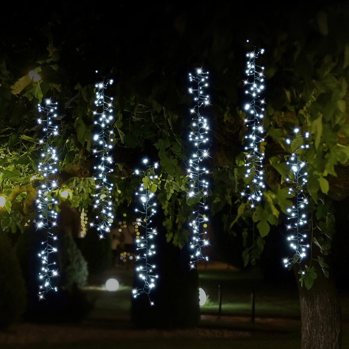Solar LED Tree Clusters White | Outbax